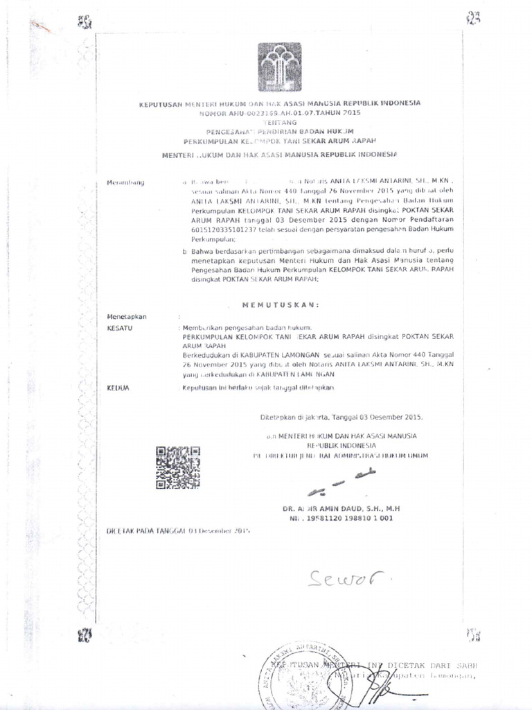 BH Sekar Arum Rapah | PDF
