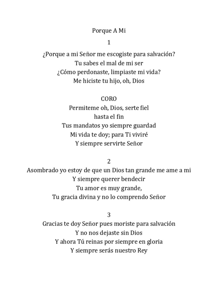 Porque a Mi | PDF