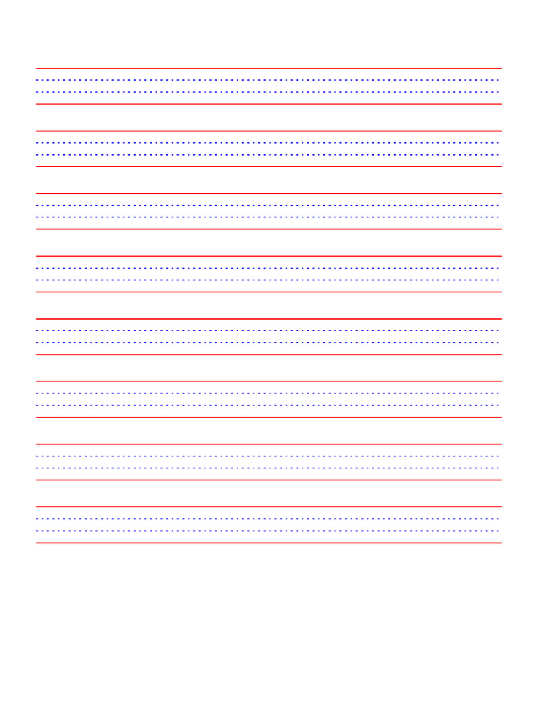 Lowercase Tracing RedBlue DottedThirds ALL DOTTED A-Z | PDF