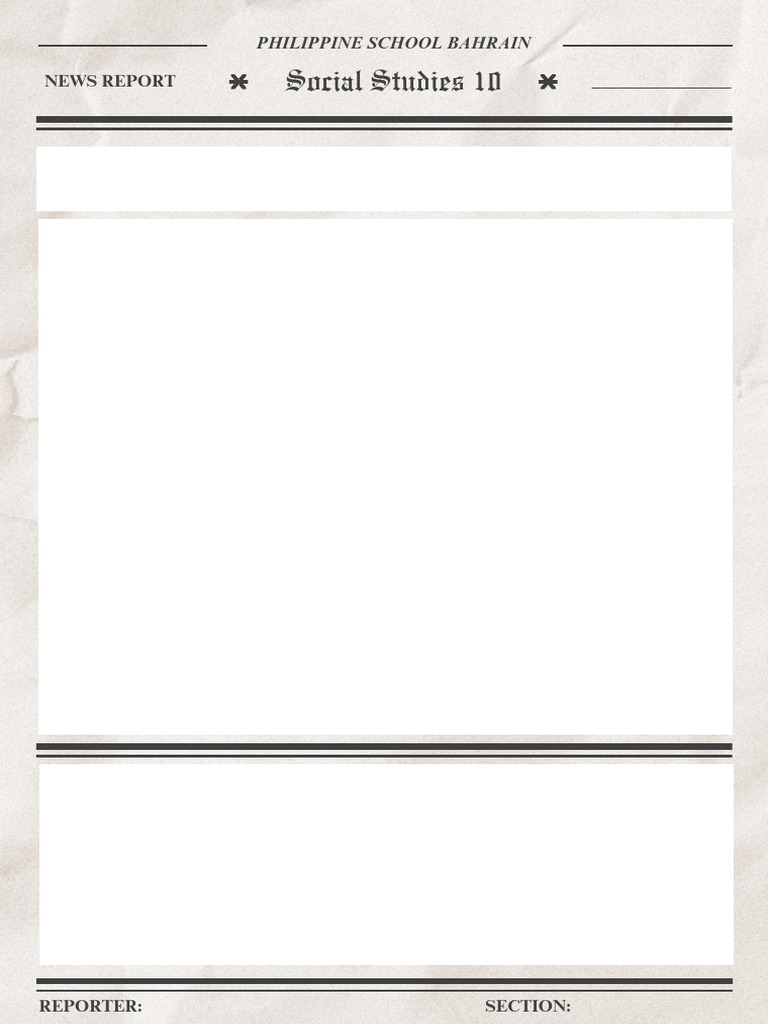 G10 - News Report Template | PDF