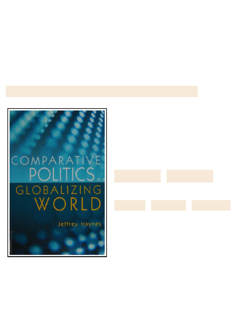 Comparative Politics in a Globalizing World 1st Edition Jeffrey Haynes ...
