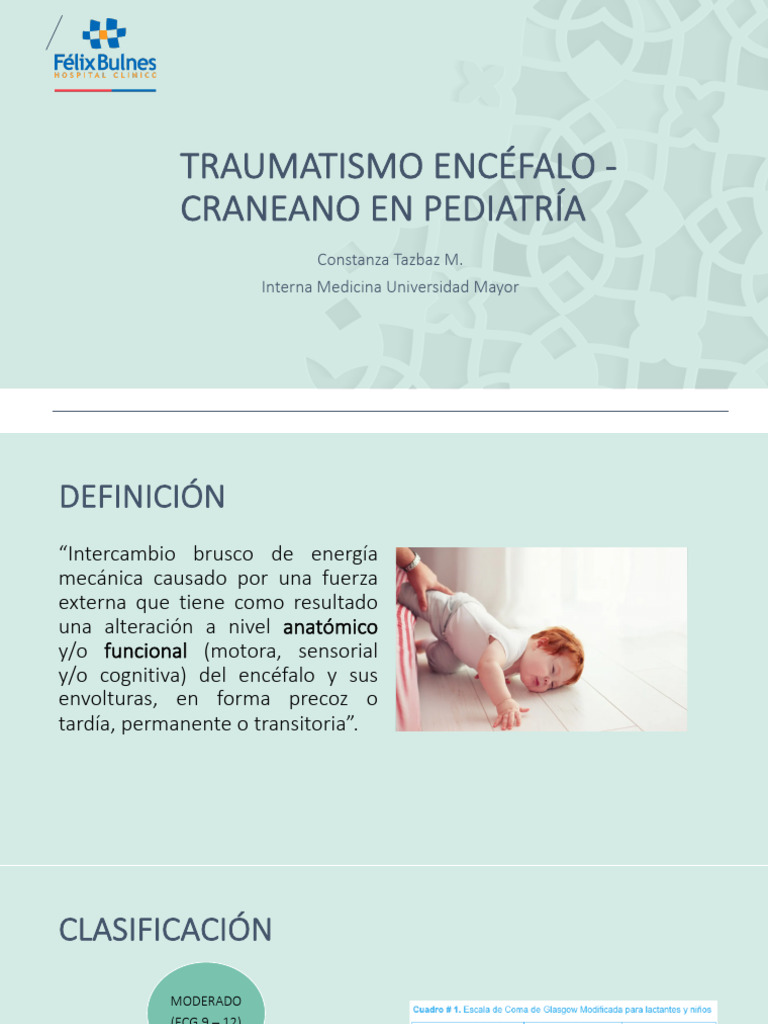 Traumatismo Encéfalo-Craneano en Niños | PDF | Enfermedades y ...