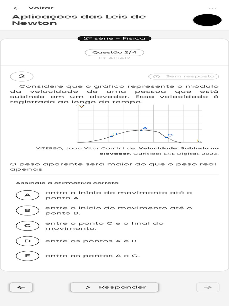 Questão Objetiva AVA SAE | PDF