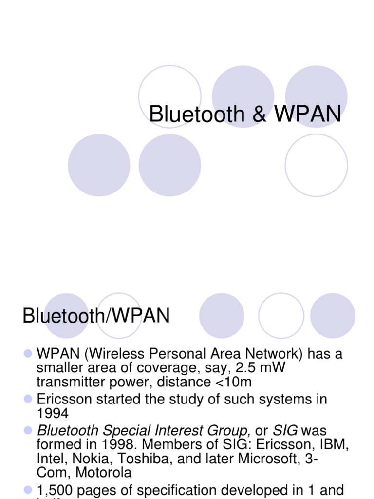 07 Bluetooth | PDF | Bluetooth | Mobile Technology