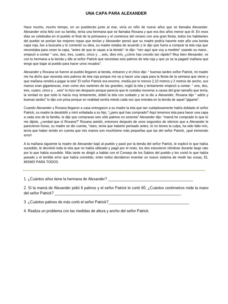La Capa de Alexander y el Osito Lito | PDF | Nochebuena | Navidad