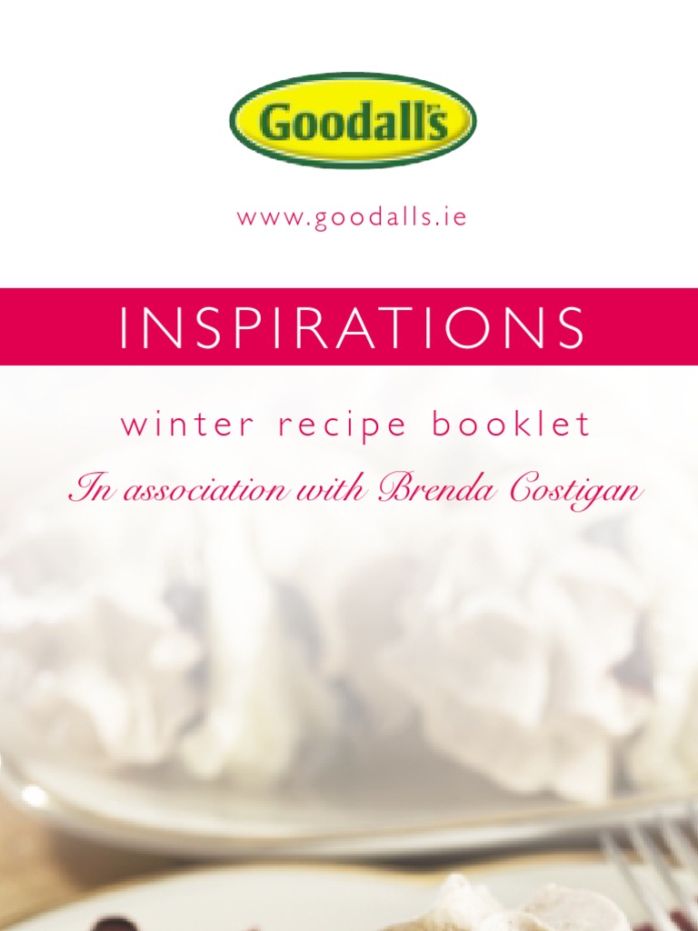 Goodall S Inspirations Winter Recipe Booklet | PDF | Cakes | Roasting