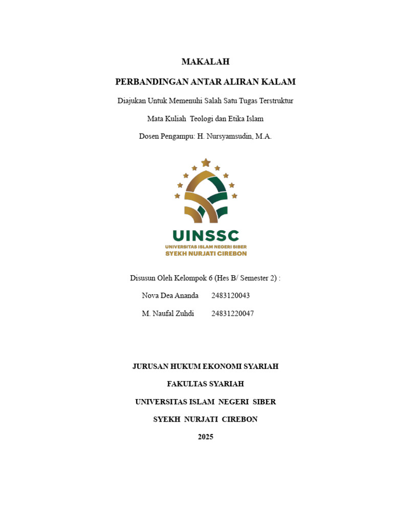 Perbandingan Aliran Kalam tentang Dosa Besar | PDF