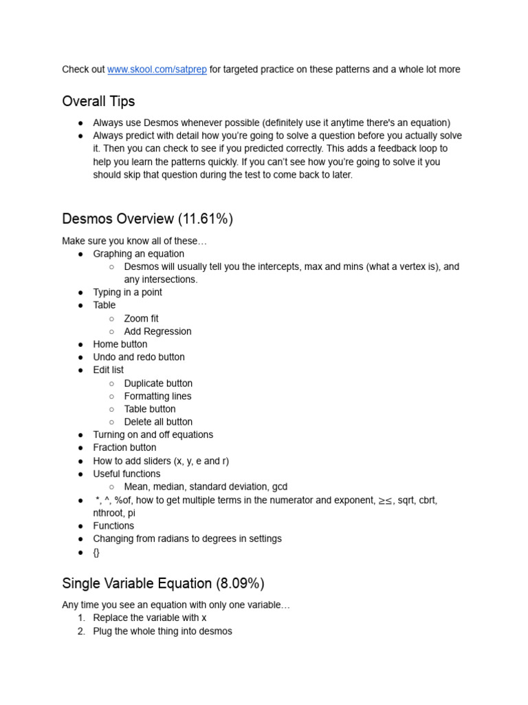 Copy of Desmos Mastery Notes | PDF | Equations | Mathematical Objects
