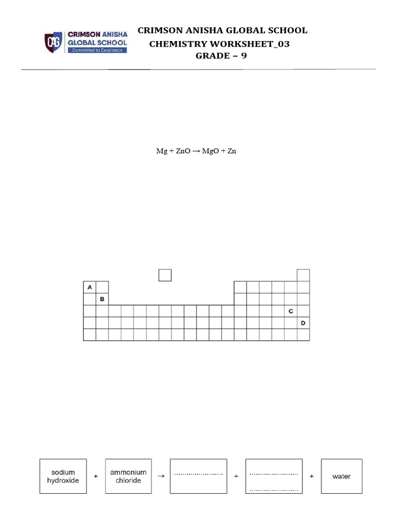 Gr9 Worksheet 3 | PDF