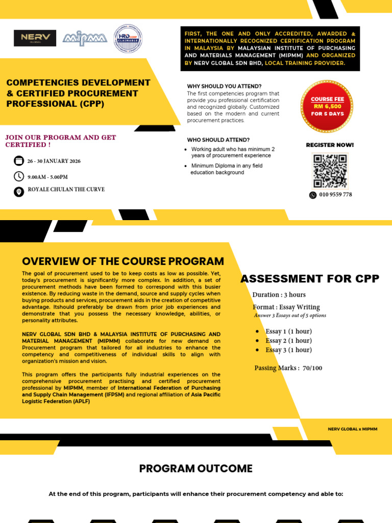 Brochures 2026 Competencies Development Certified Procurement ...