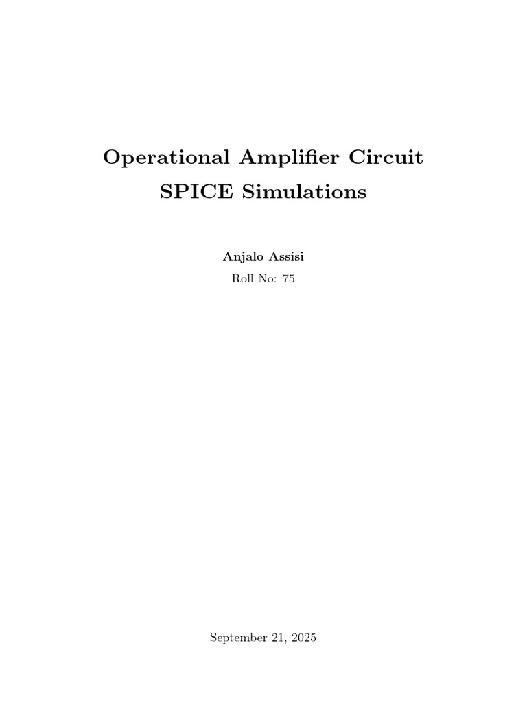 Anjalo Assisi | PDF | Electronic Oscillator | Low Pass Filter