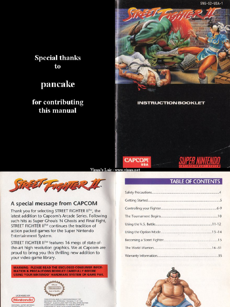 Street Fighter II | PDF