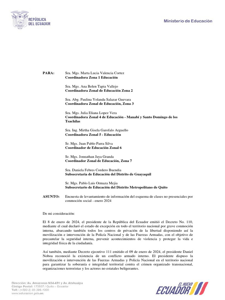 Mineduc Sae 2024 00088 M | PDF | Gobierno