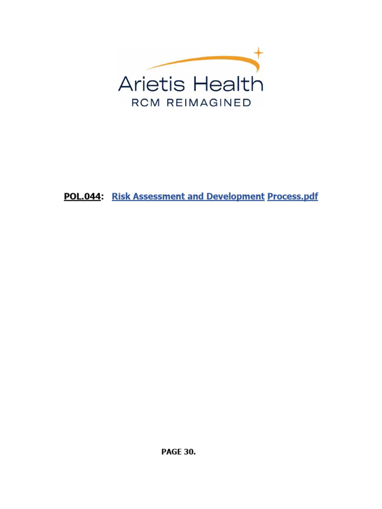 12.3.1 - Risk Assessment Process | PDF | Risk | Risk Management