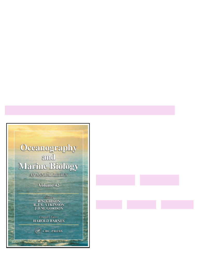 (Ebook) Oceanography and Marine Biology: An Annual Review Volume 42 by ...