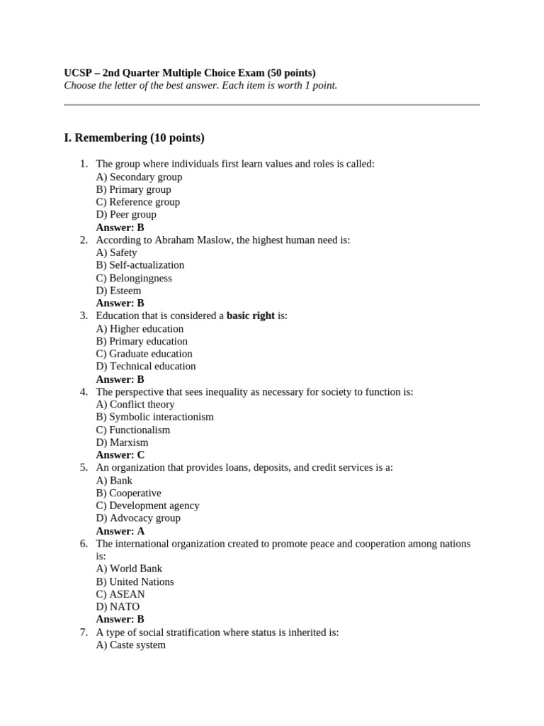 Second Qtr Ucsp Draft With the Bow | PDF | Social Stratification | Economic Inequality