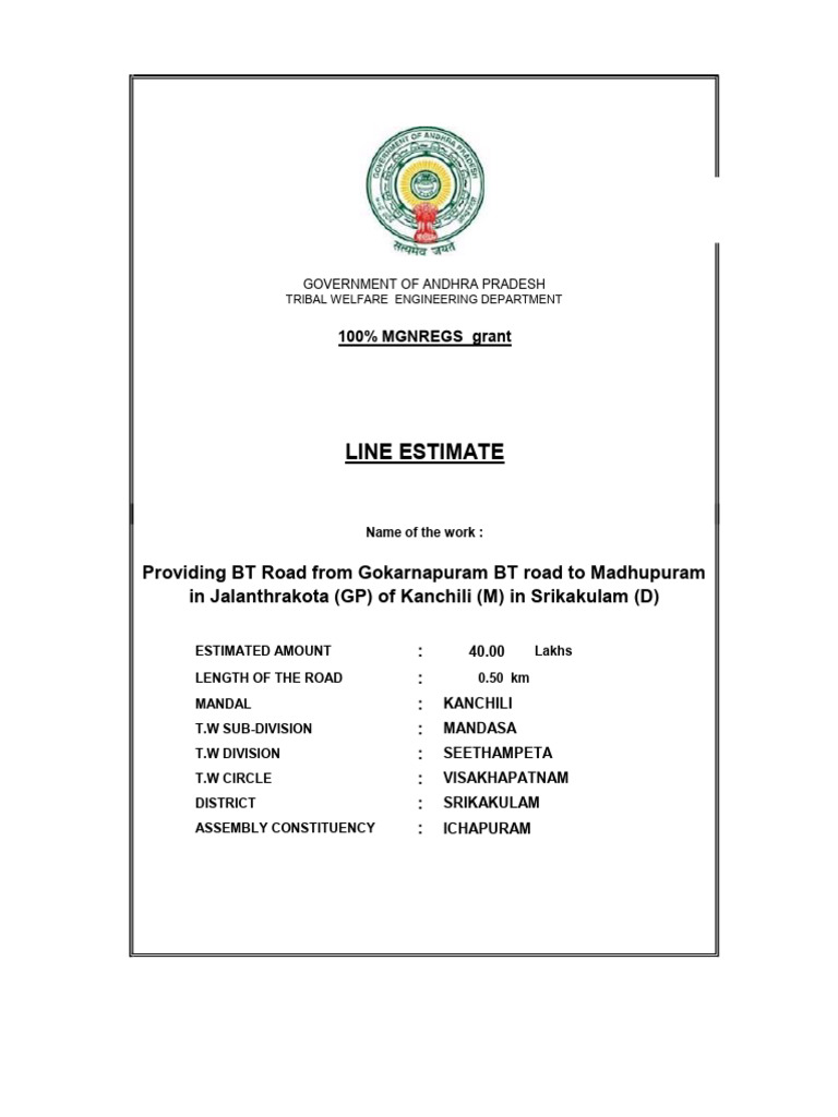 4 Gokarnapuram BT Road to Madhupuram | PDF | Building Materials | Materials