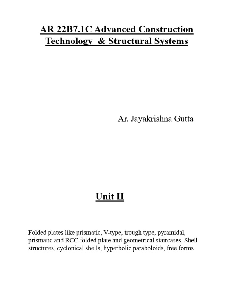 Unit-II | PDF | Building Engineering