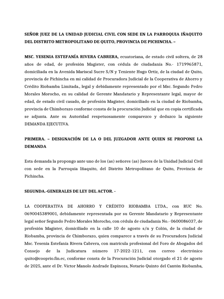 Moreno Ayapo Carmen Amelia 15000k | PDF