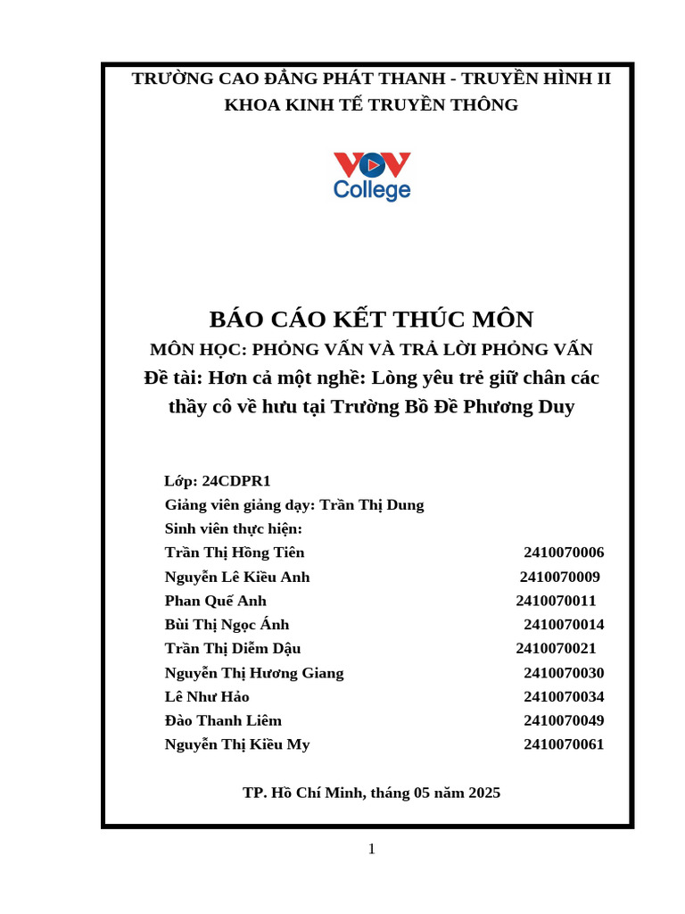 Nhóm 1 - 24cđpr1 - Bc Sp Cm - Pvvtlpv | PDF