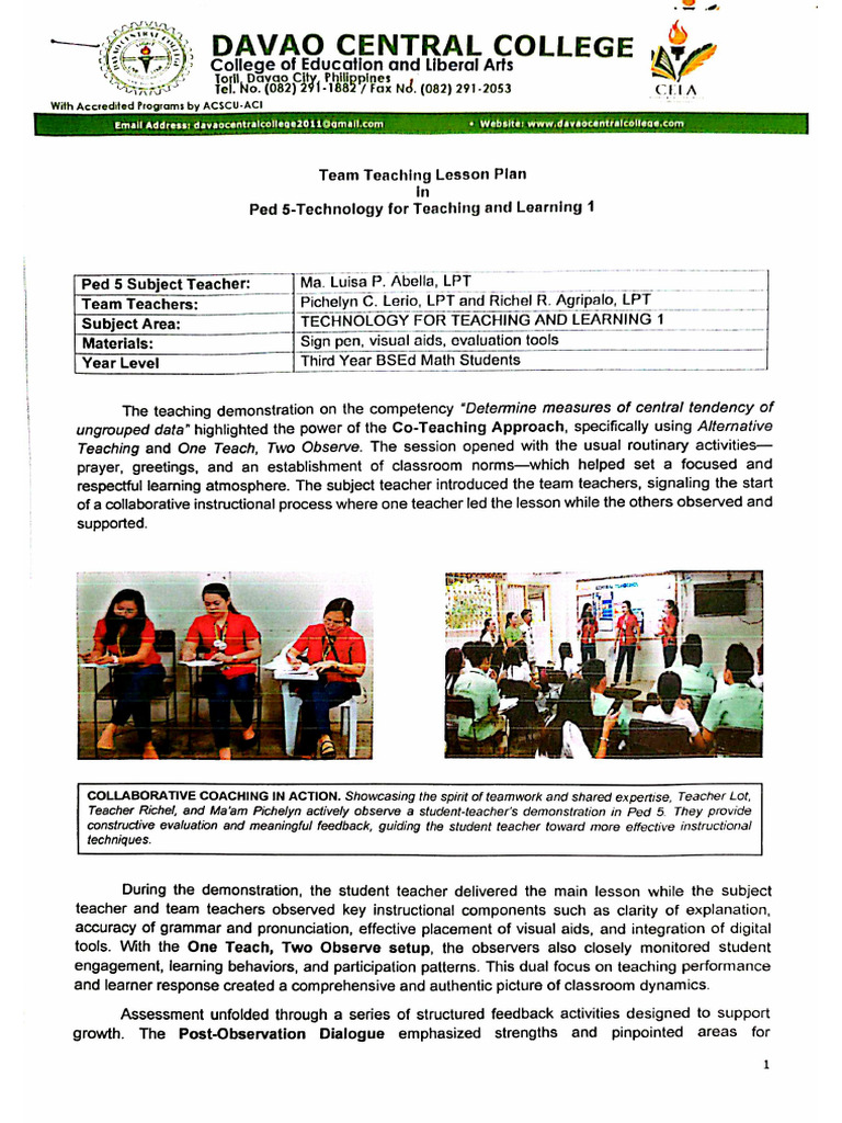 Team Teaching | PDF