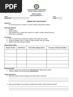 Iodine Starch Test Procedure and Results | PDF | Starch | Foods