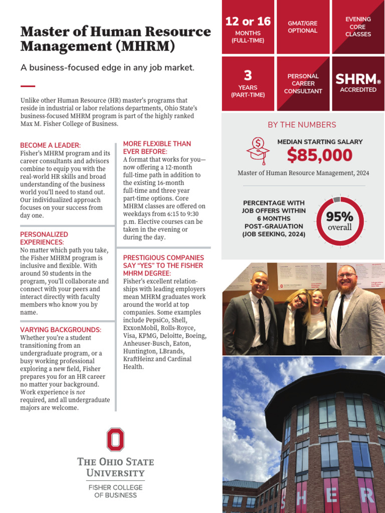 Ohio State MHRM Program Overview | PDF | Human Resource Management ...