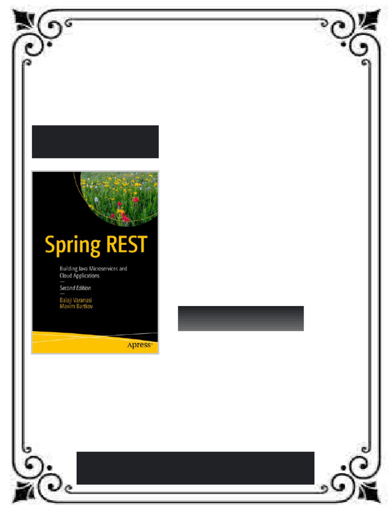 Spring REST: Building Java Microservices and Cloud Applications Balaji ...
