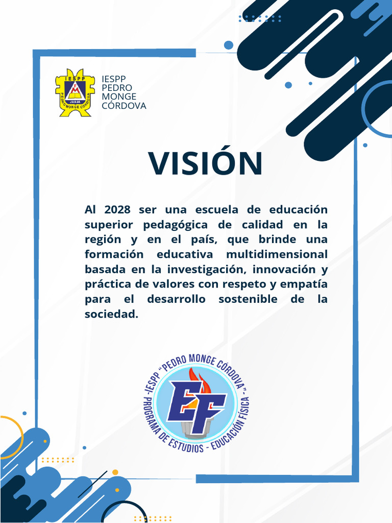 Visión 2028 del IESPP Pedro Monge | PDF