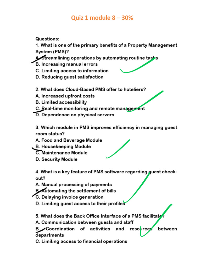 Property Management System Quiz 1 | PDF | Cloud Computing | Point Of Sale