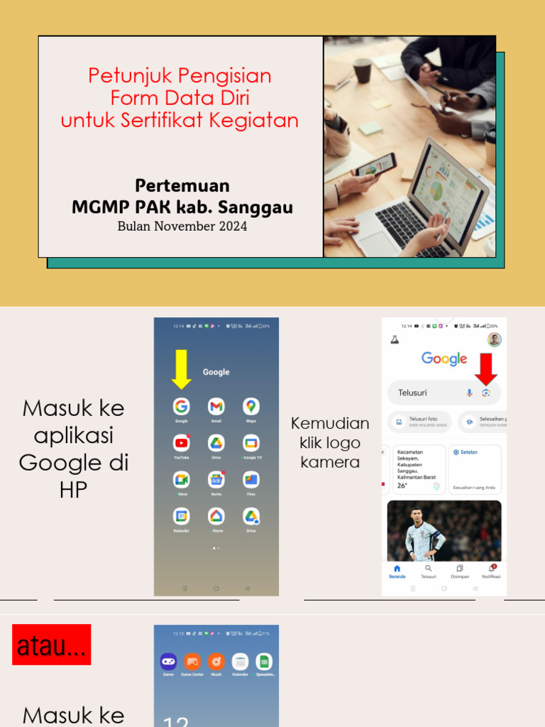 Formulir Data Diri Sertifikat MGMP PAK | PDF