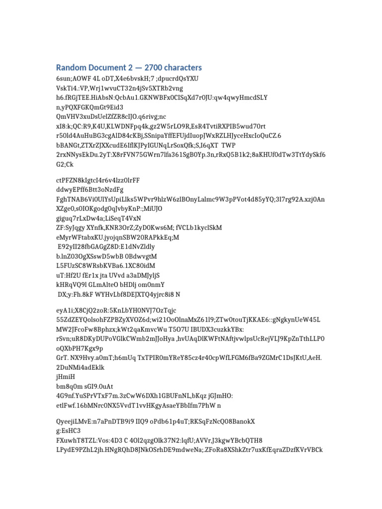Random Document 2 2700chars | PDF