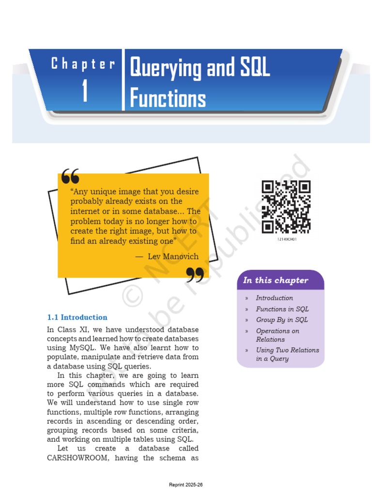 IP Ncert Merged | PDF | Databases | Sql