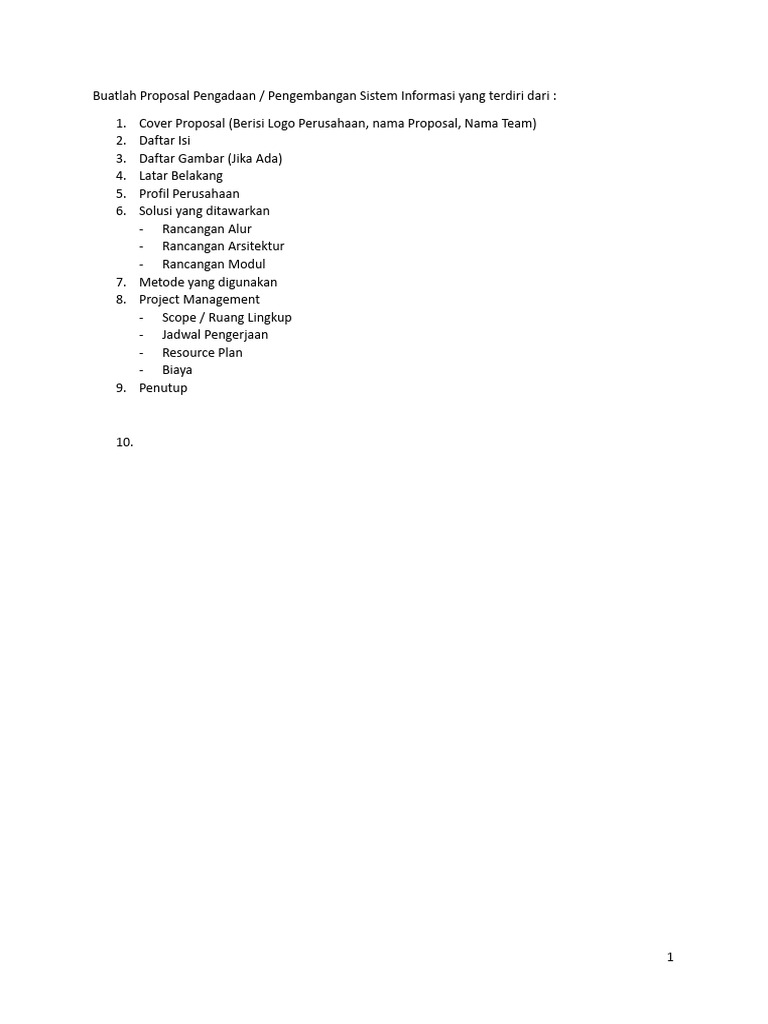 Contoh Proposal.docx | PDF