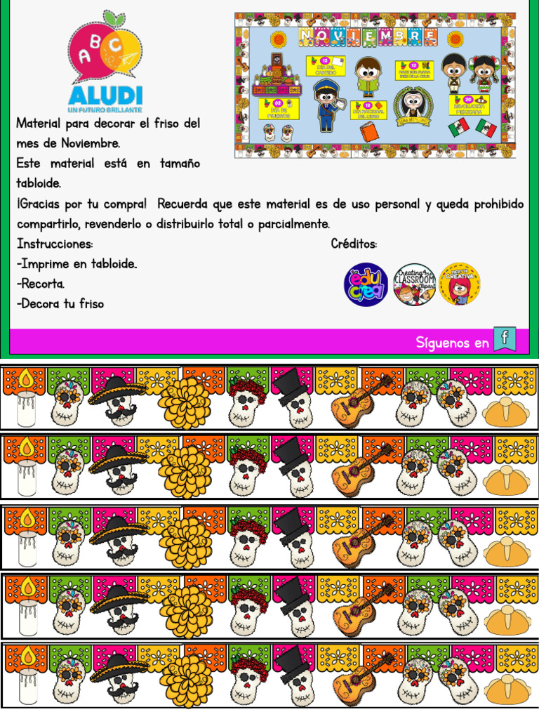 Decoración Friso Noviembre Tabloide | PDF