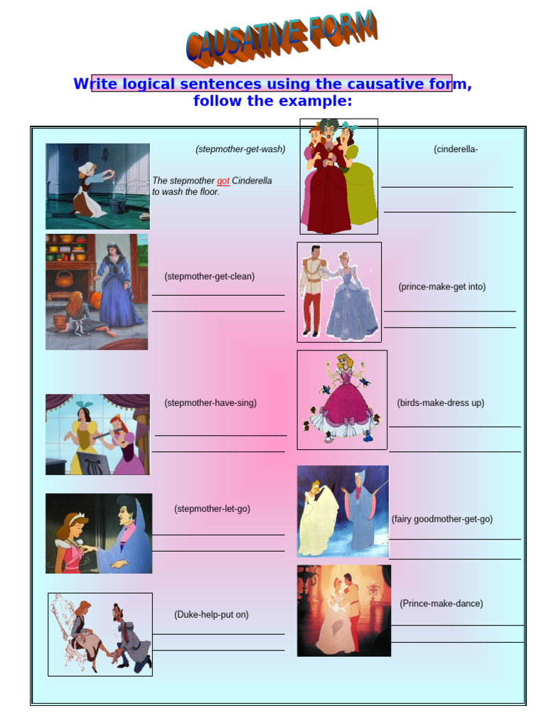 Causative Form Fun Activities Games 1199 | PDF