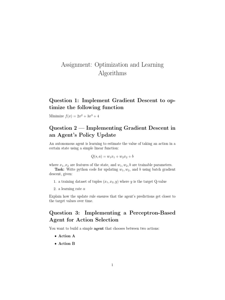 Assignment AI 1 | PDF