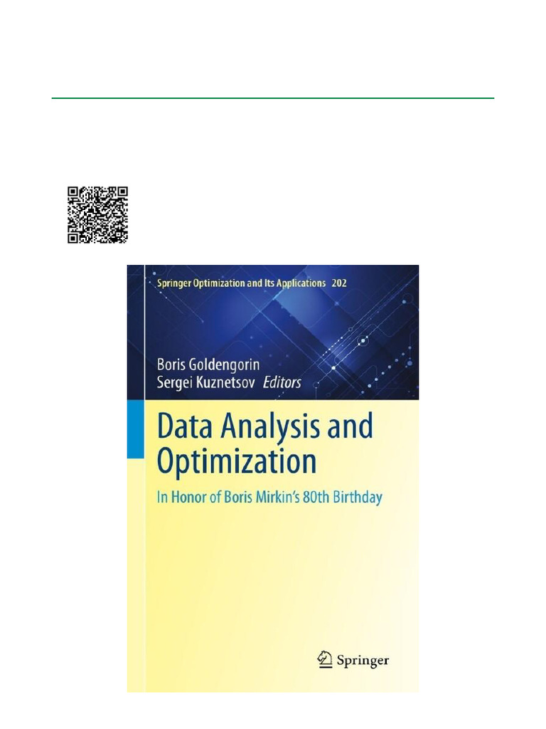 Data Analysis and Optimization in Honor of Boris Mirkin's 80th Birthday ...
