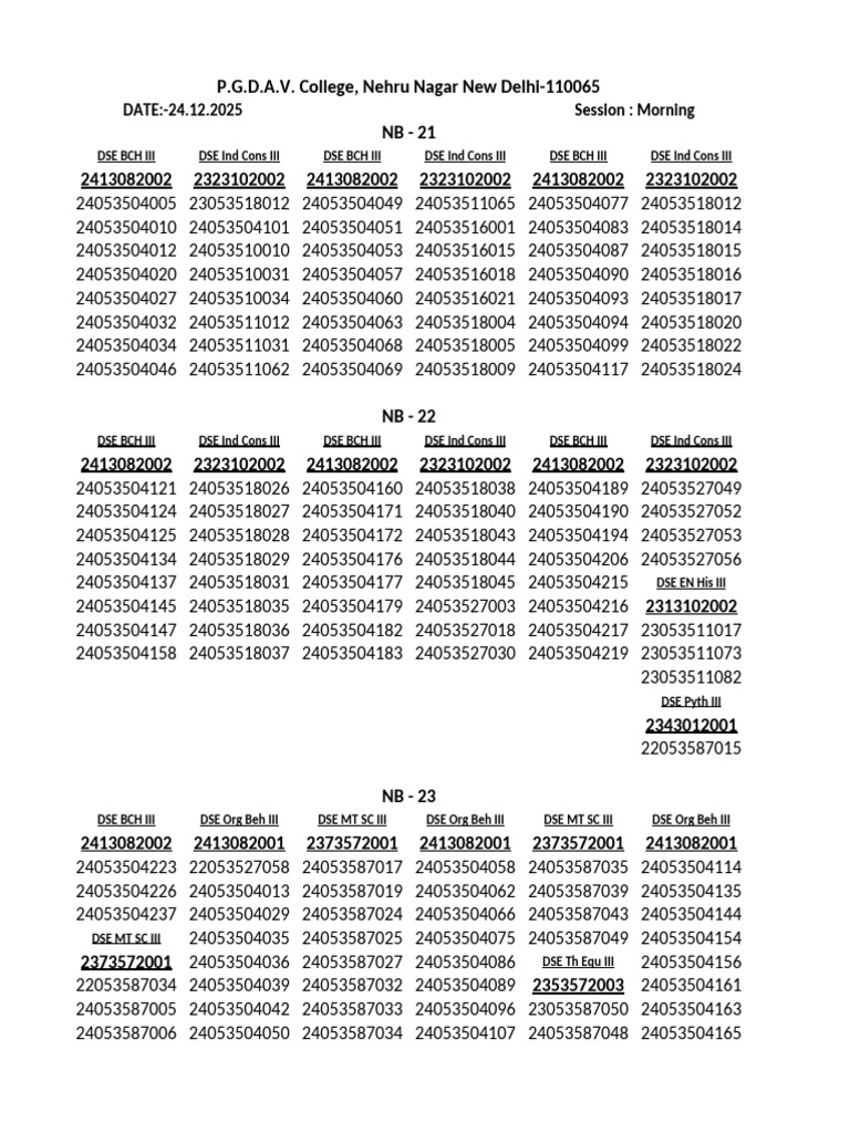 Regular Exam 24 Dec 2025 Mor | PDF