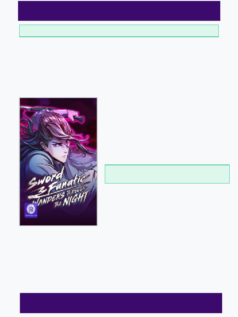 In the Night Consumed by Blades, I Walk (Sword Fanatic Wanders Through ...