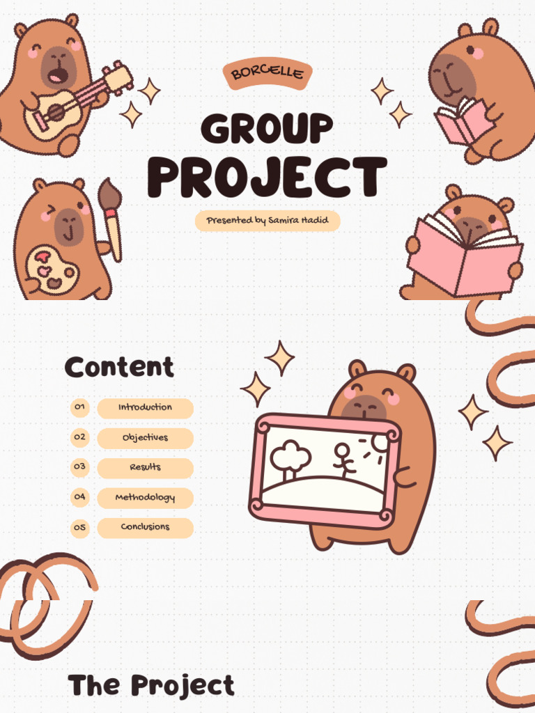 Brown and Brown Playful Cute Group Project Presentation | PDF