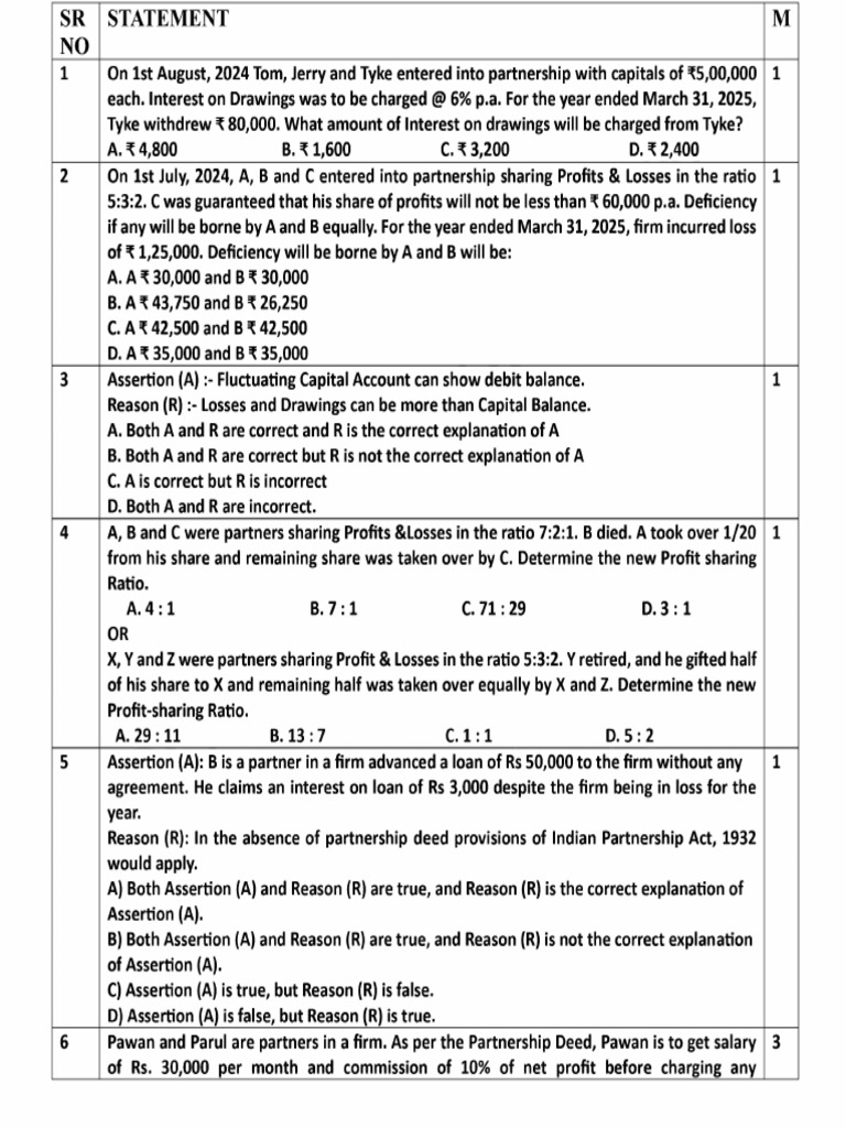 Revision Capsule Acc-Xii 2025-26 Compiled | PDF