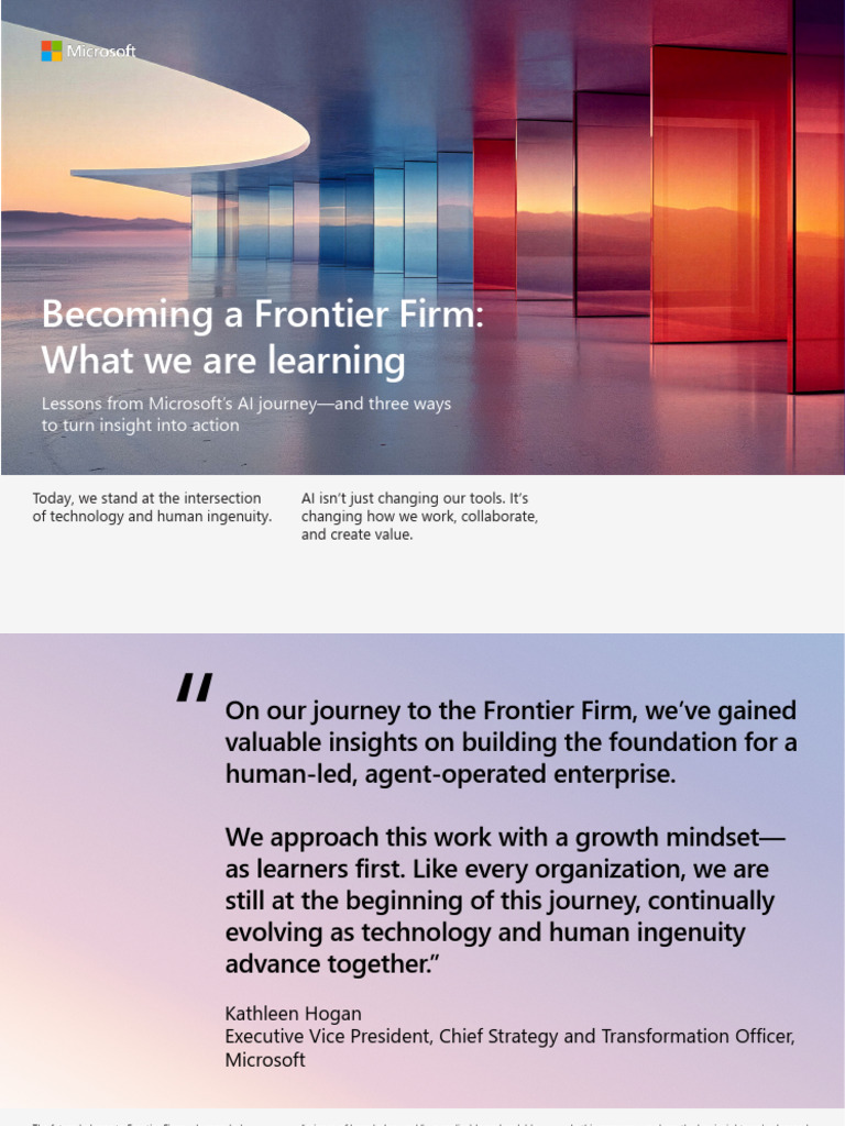 Becoming A Frontier Firm 69206c3688abf | PDF | Artificial Intelligence ...