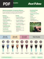 Toro Nozzle Chart | PDF