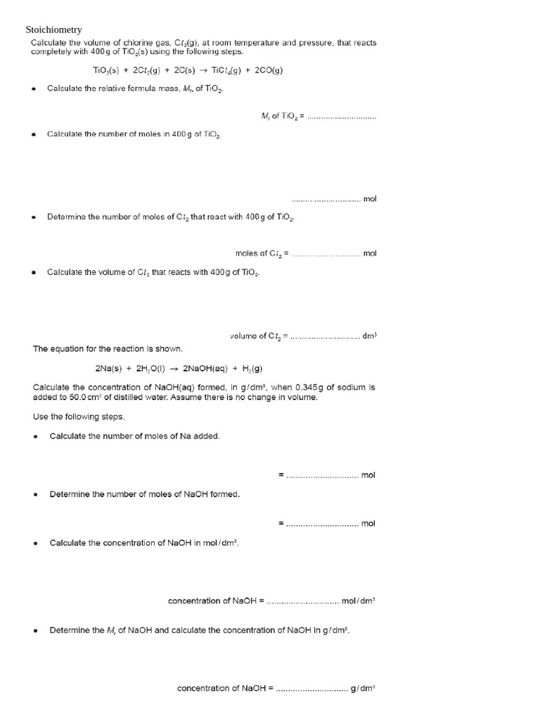 Igcse Question (Semester 1) | PDF