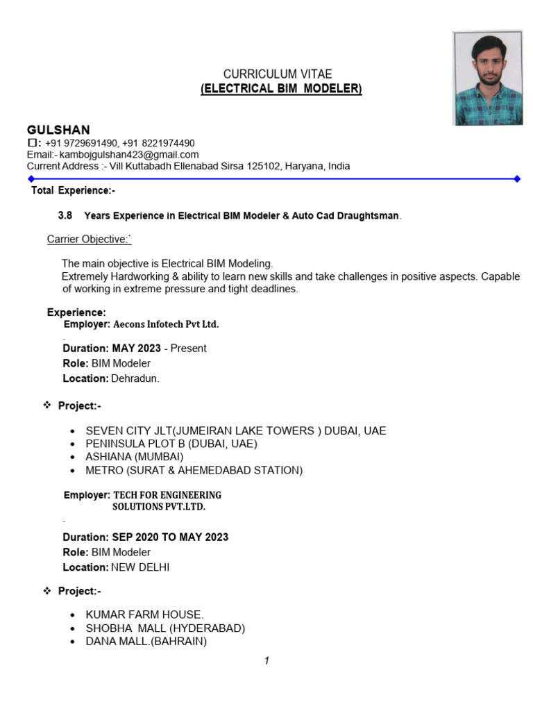 GULSHAN Electrical BIM Modeler | PDF | Technical Drawing
