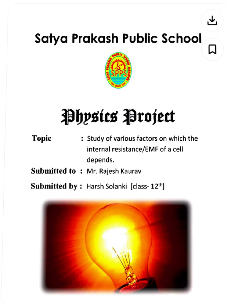 Physics Project Class 12th | PDF