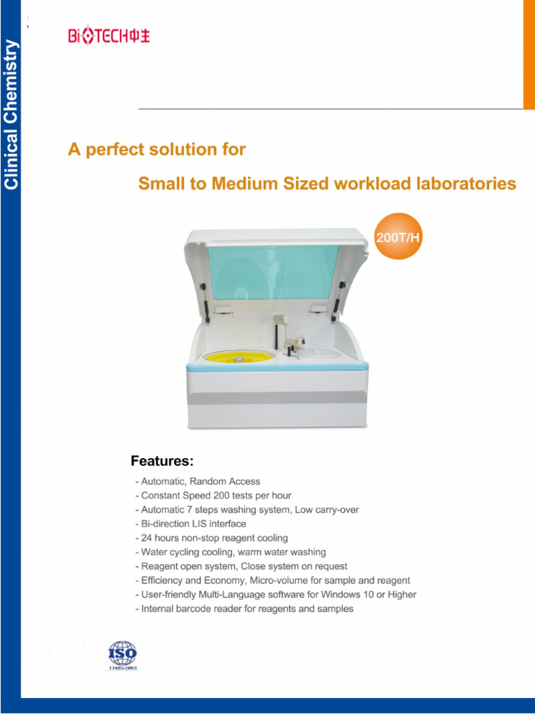 ZS-260 Auto Chemistry Analyzer | PDF