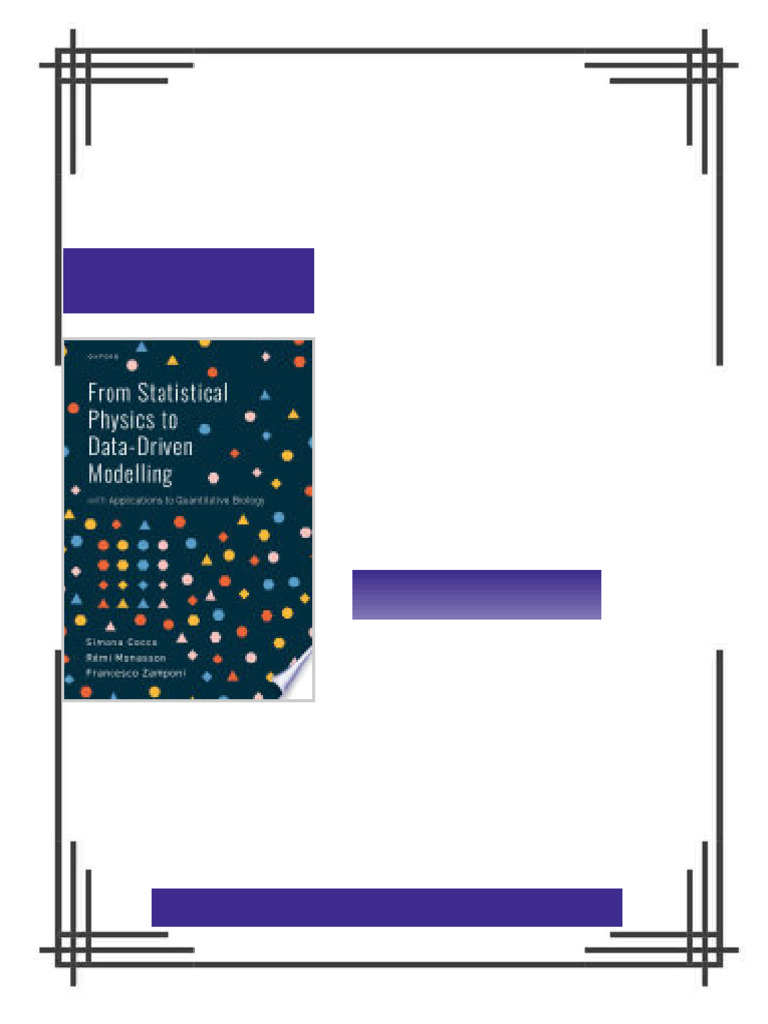 From Statistical Physics to Data-Driven Modelling Simona Cocco eBook chapter-indexed pdf | PDF ...