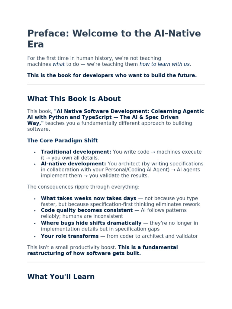 AI-Native Software Development Guide | PDF | Artificial Intelligence ...